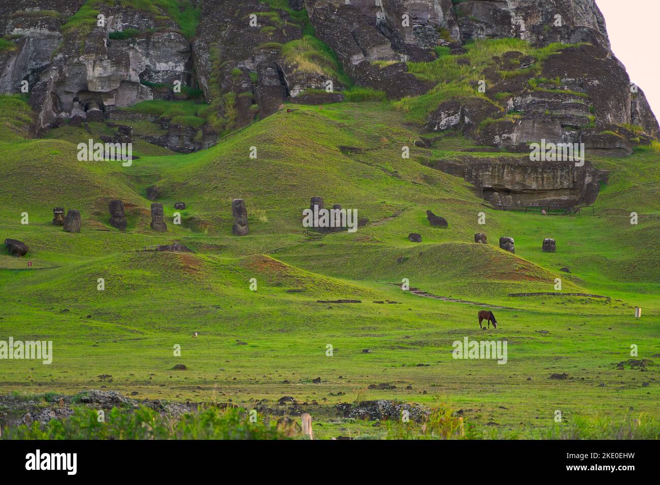 Ancient polynesian statues on hi-res stock photography and images - Alamy