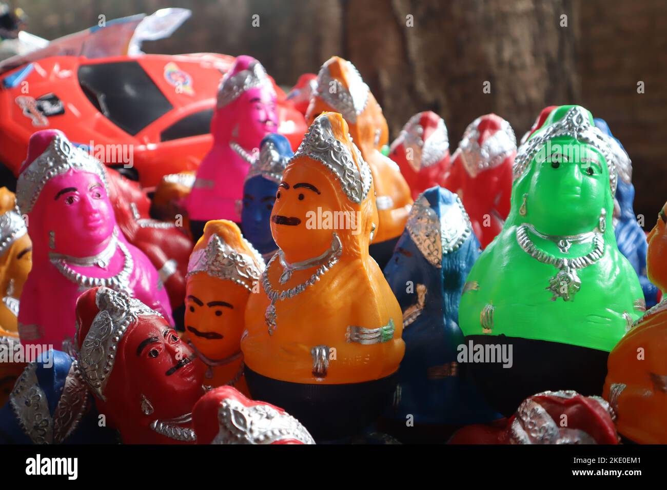 Head shaking dolls are kept for sale at Tanjore Stock Photo - Alamy