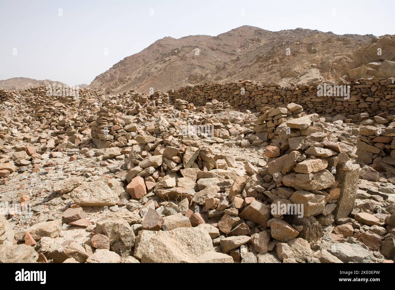 The Roman quarry at Mons Claudianus Egypt Eastern Desert Stock Photo ...