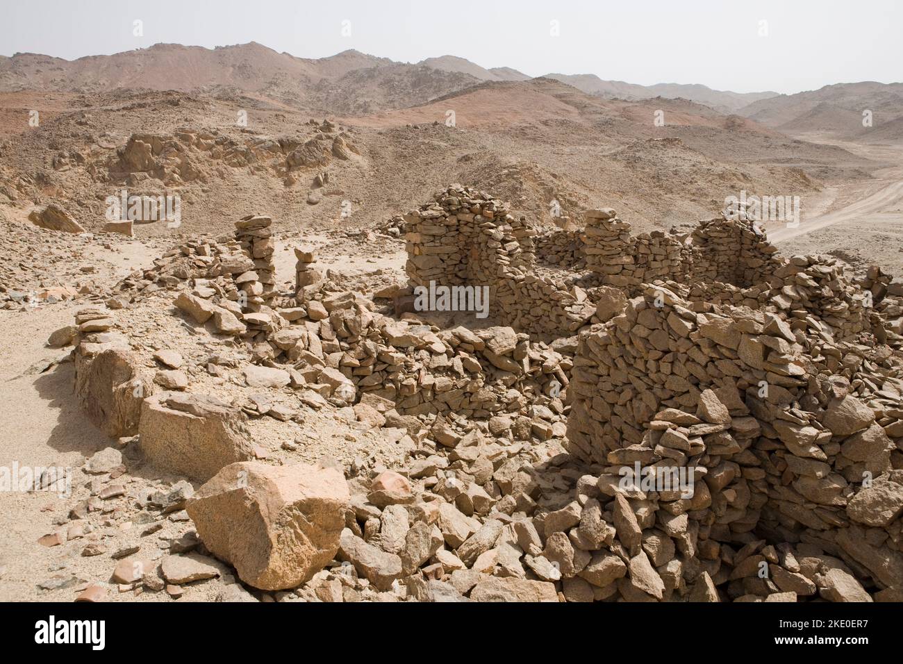 The Roman quarry at Mons Claudianus Egypt Eastern Desert Stock Photo ...