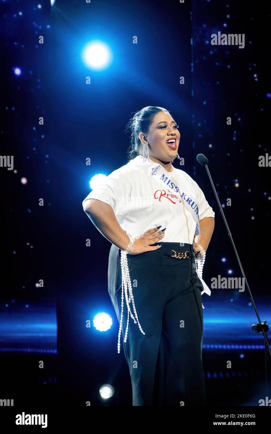 Bangkok, Thailand. 09th Nov, 2022. A contestant in Miss Plus Size ...