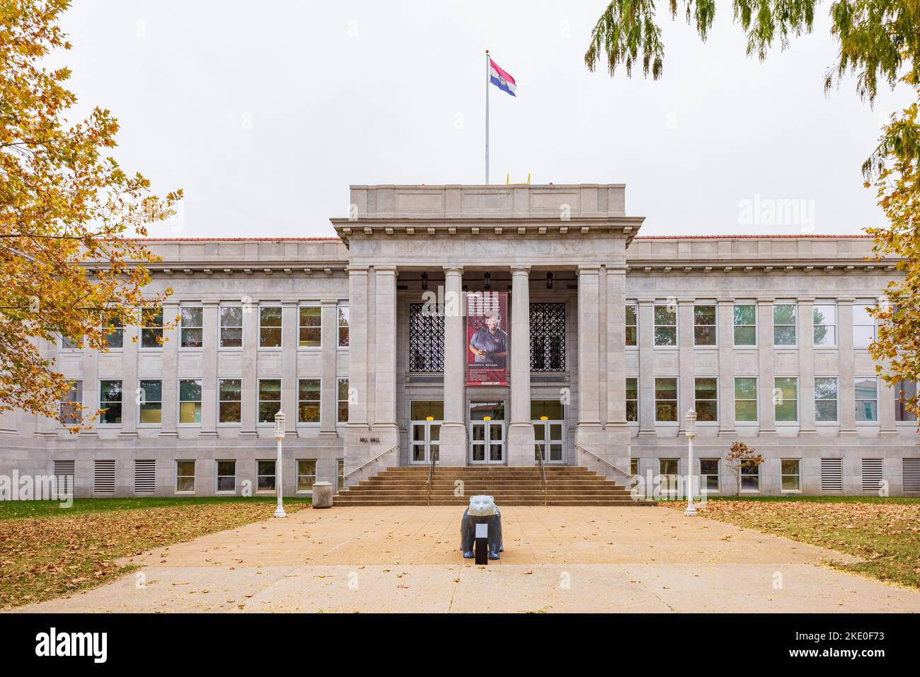 Missouri, OCT 29 2022 - Overcast view of the campus of Missouri State ...