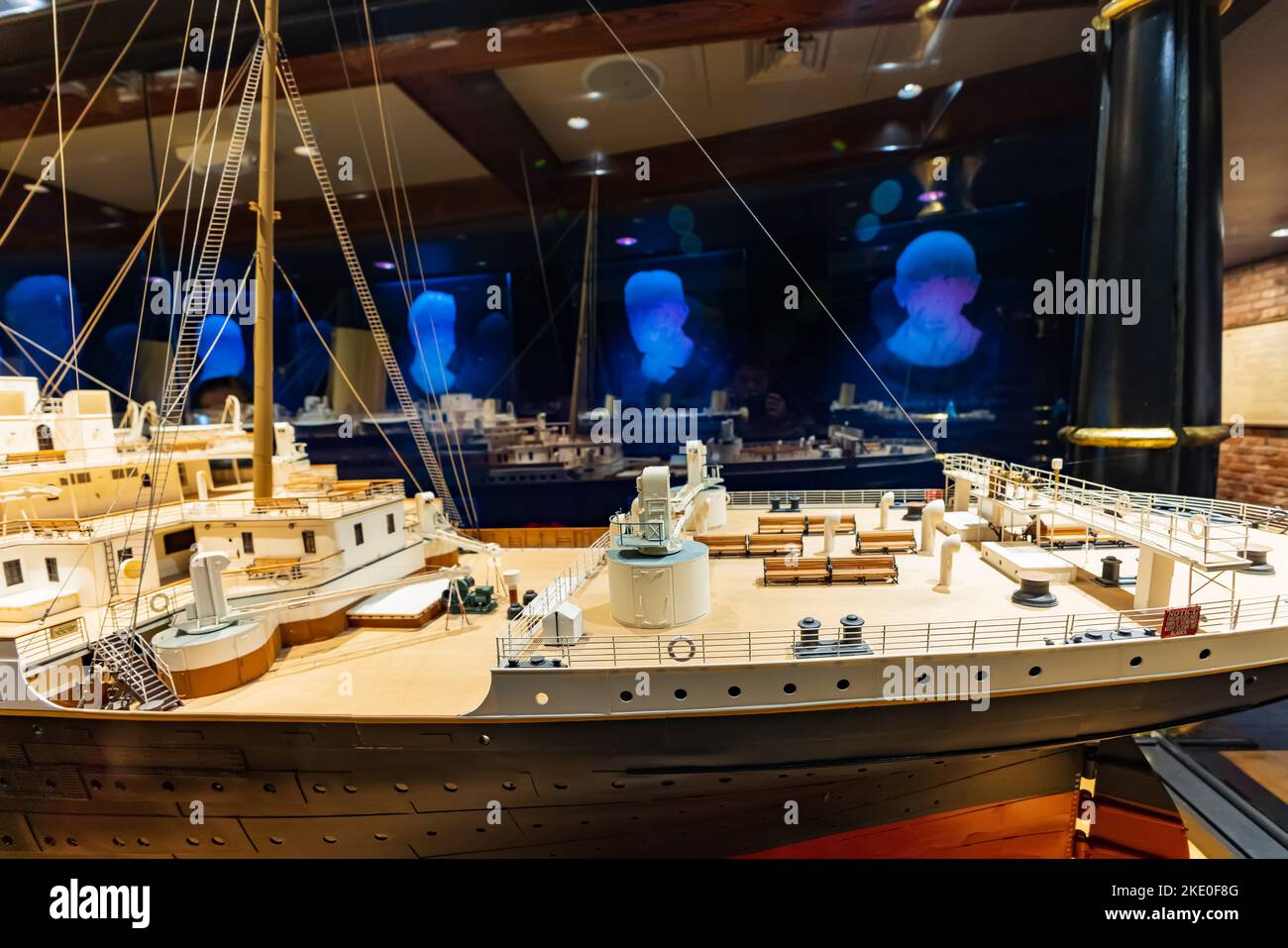 Missouri, OCT 29 2022 - Interior view of the TITANIC Museum Attraction ...