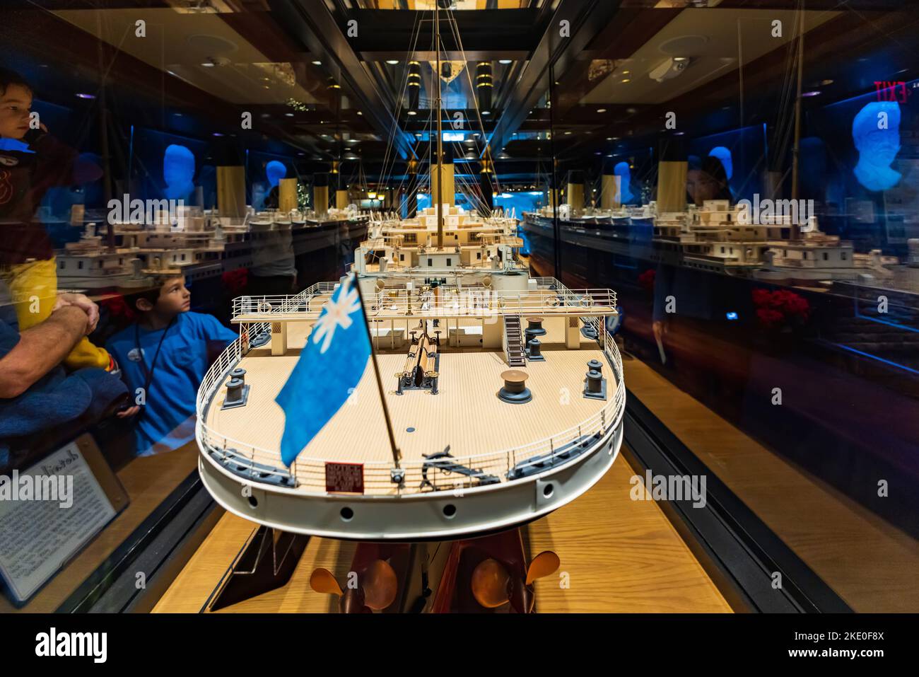 Missouri, OCT 29 2022 - Interior view of the TITANIC Museum Attraction ...