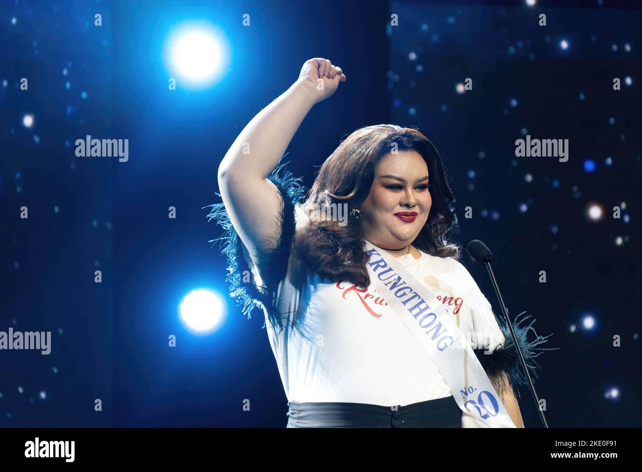Bangkok, Thailand. 09th Nov, 2022. A contestant in Miss Plus Size ...