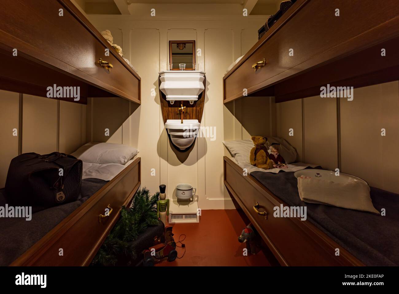 Missouri, OCT 29 2022 - Interior view of the TITANIC Museum Attraction ...