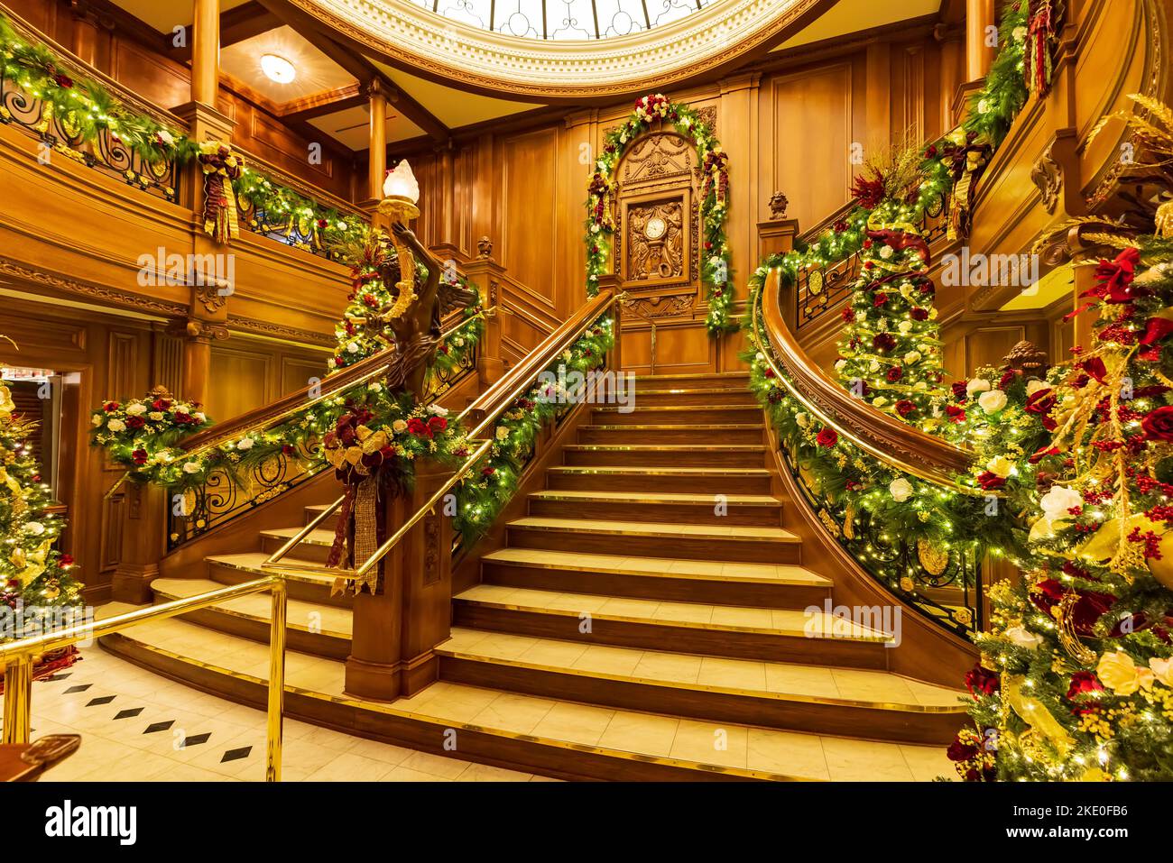Missouri, OCT 29 2022 - Interior view of the TITANIC Museum Attraction ...