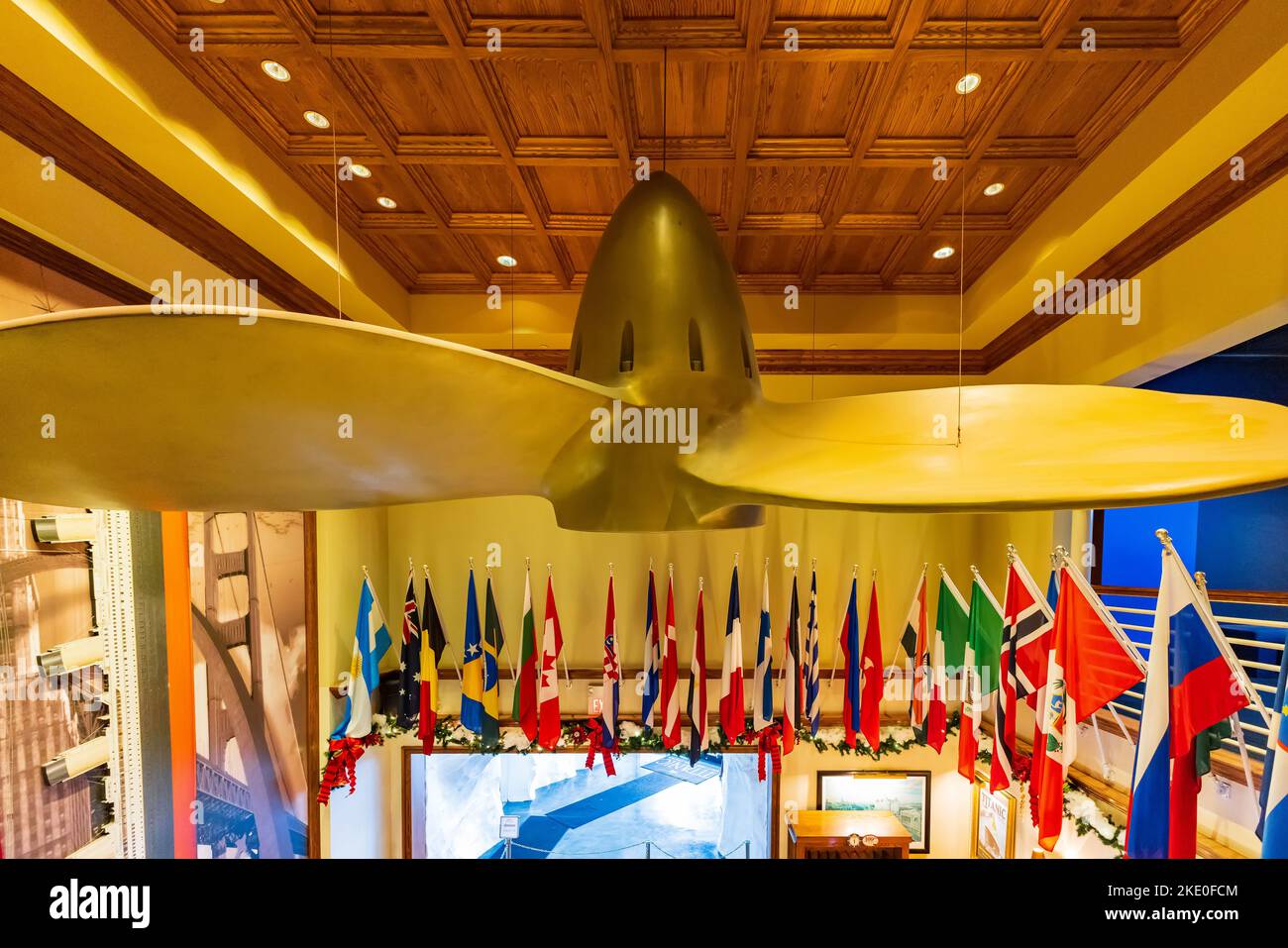 Missouri, OCT 29 2022 - Interior view of the TITANIC Museum Attraction ...