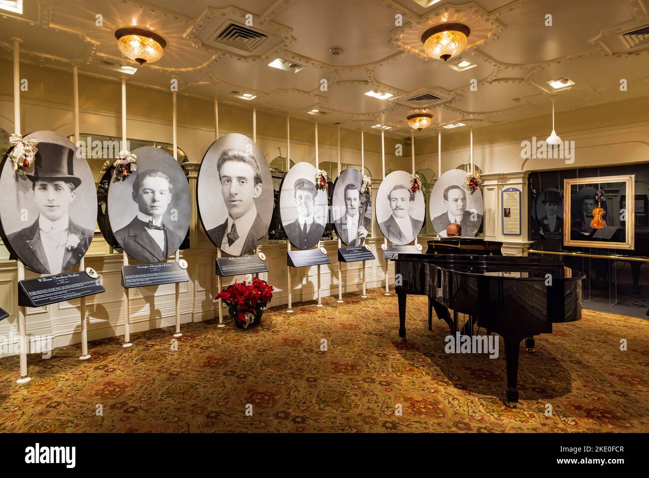 Missouri, OCT 29 2022 - Interior view of the TITANIC Museum Attraction ...