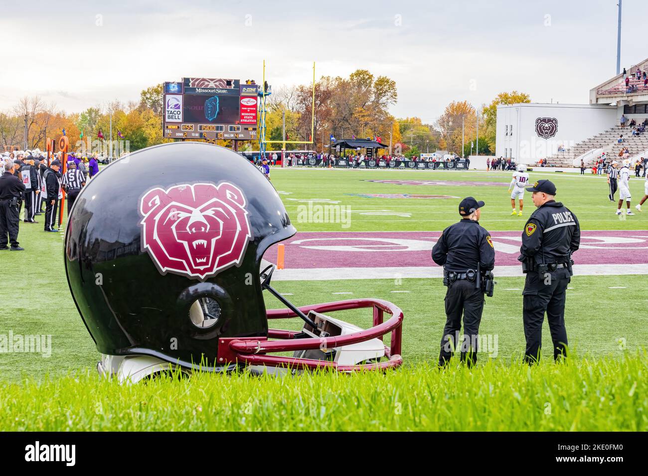 Missouri, OCT 29 2022 - Football sports event in Robert W. Plaster ...