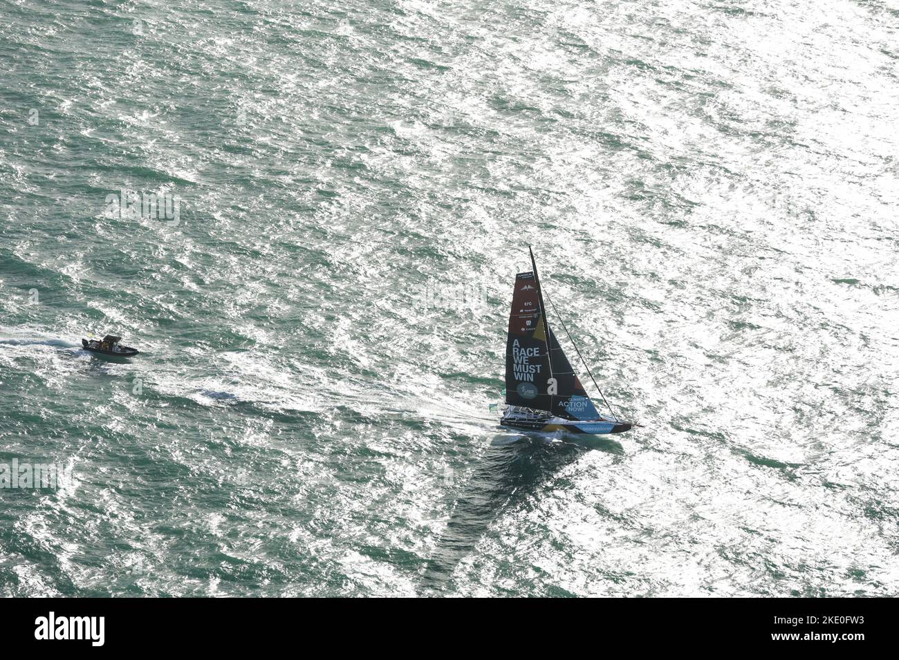 Start race HERRMANN Boris - MALIZIA - SEAEXPLORER - IMOCA during the ...