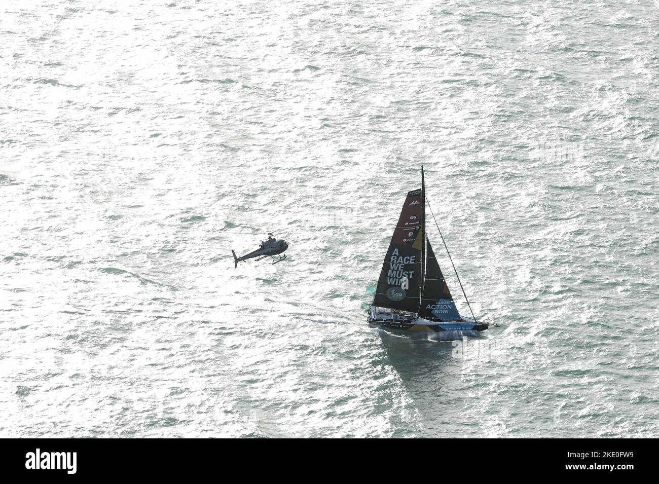 Start race HERRMANN Boris - MALIZIA - SEAEXPLORER - IMOCA during the ...