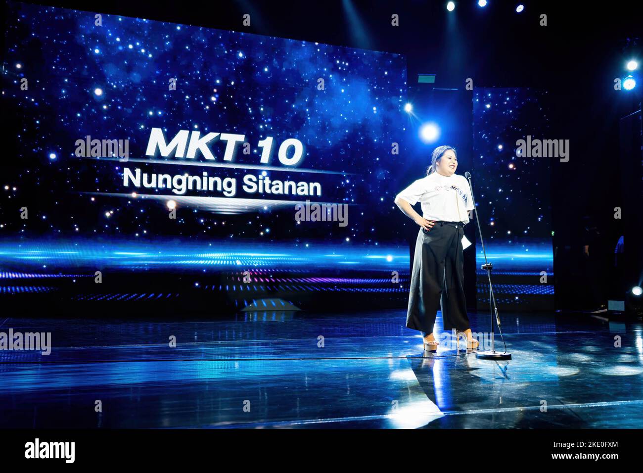 Nungning Sitanan, a contestant in Miss Plus Size Thailand, introducers ...