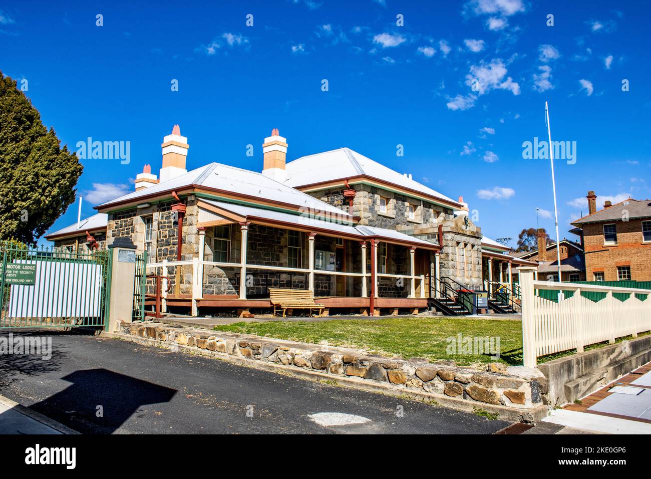 A beautiful shot of the view of the Glen Innes Courthouse at Glen Innes, New South Wales ...