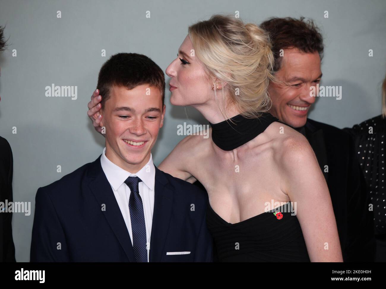 London, UK. Senan West, Elizabeth Debicki and Dominic West at the World ...