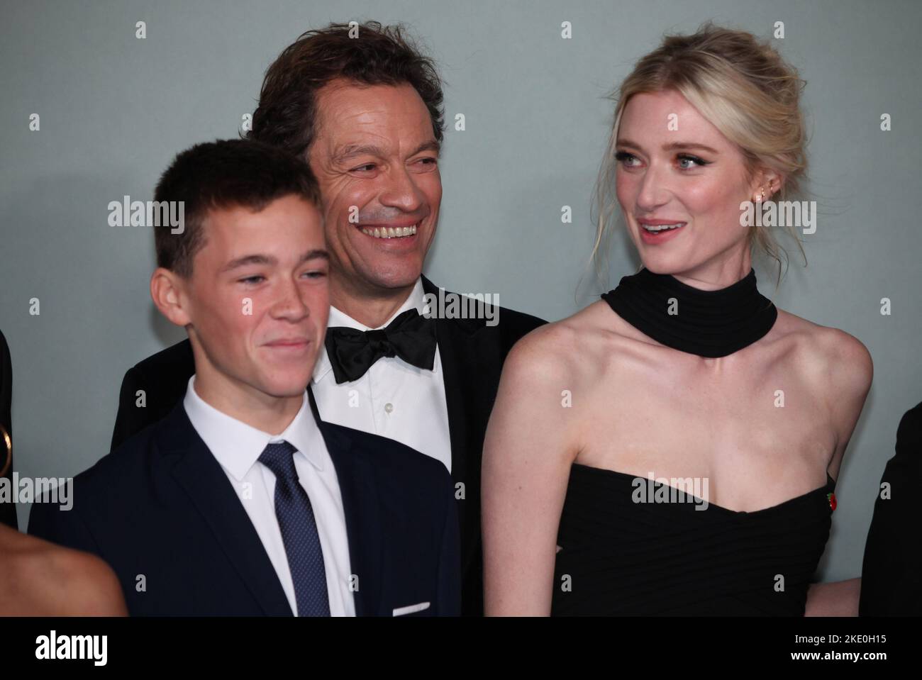 London, UK. Senan West, Elizabeth Debicki and Dominic West at the World ...