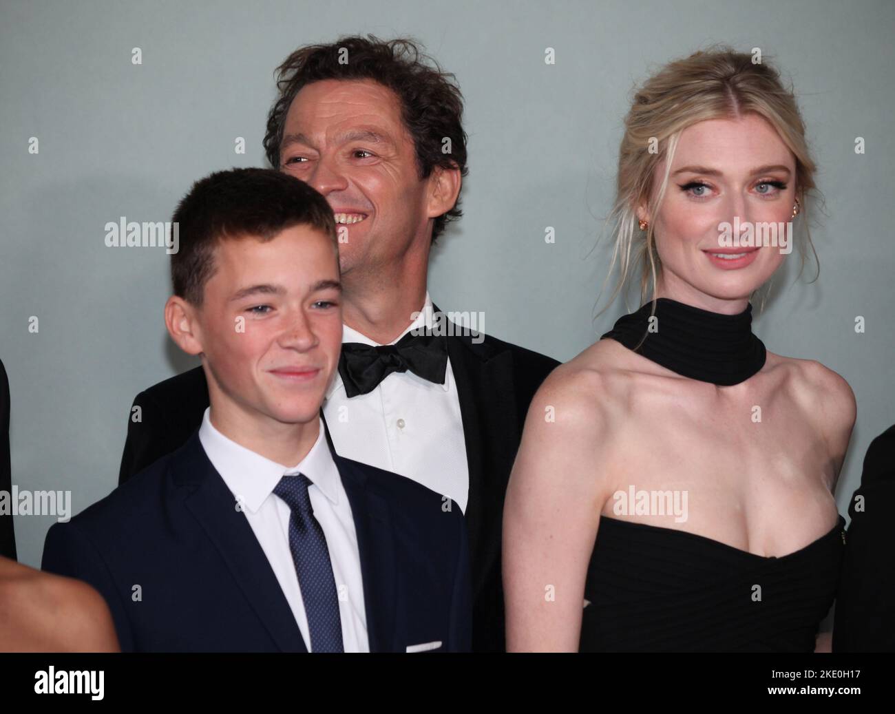 London, UK. Senan West, Elizabeth Debicki and Dominic West at the World ...