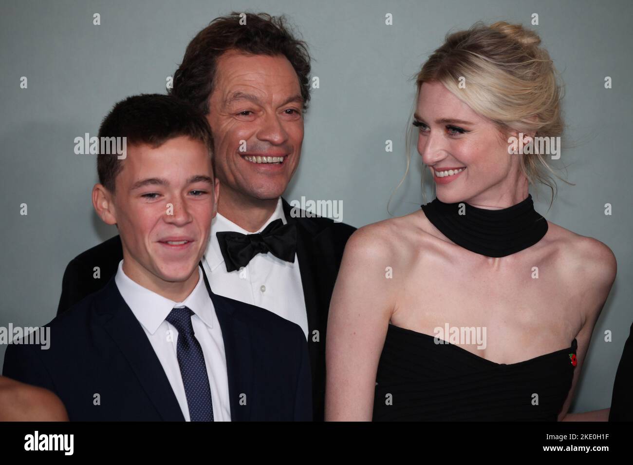 London, UK. Senan West, Elizabeth Debicki and Dominic West at the World ...