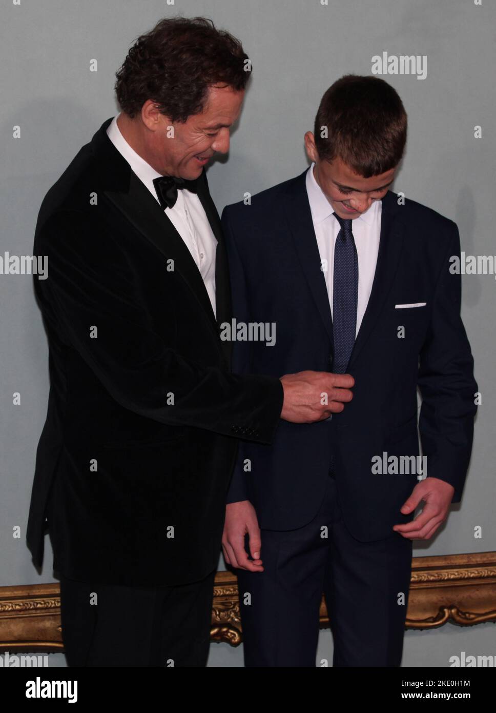 London, UK. Dominic West with son Senan West at the World Premiere of ...