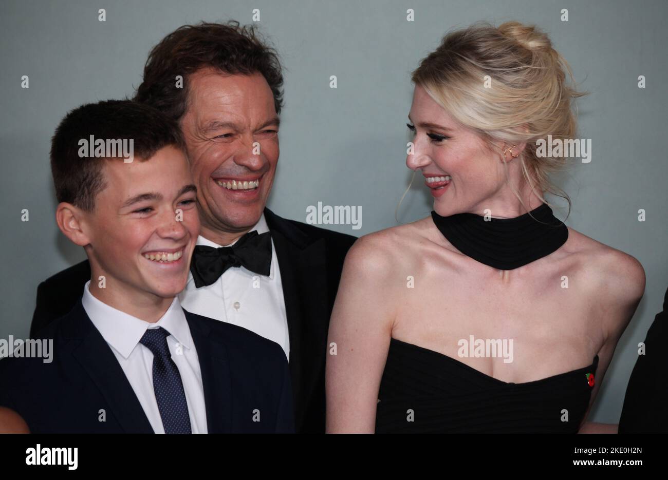 London, UK. Senan West, Elizabeth Debicki and Dominic West at the World ...