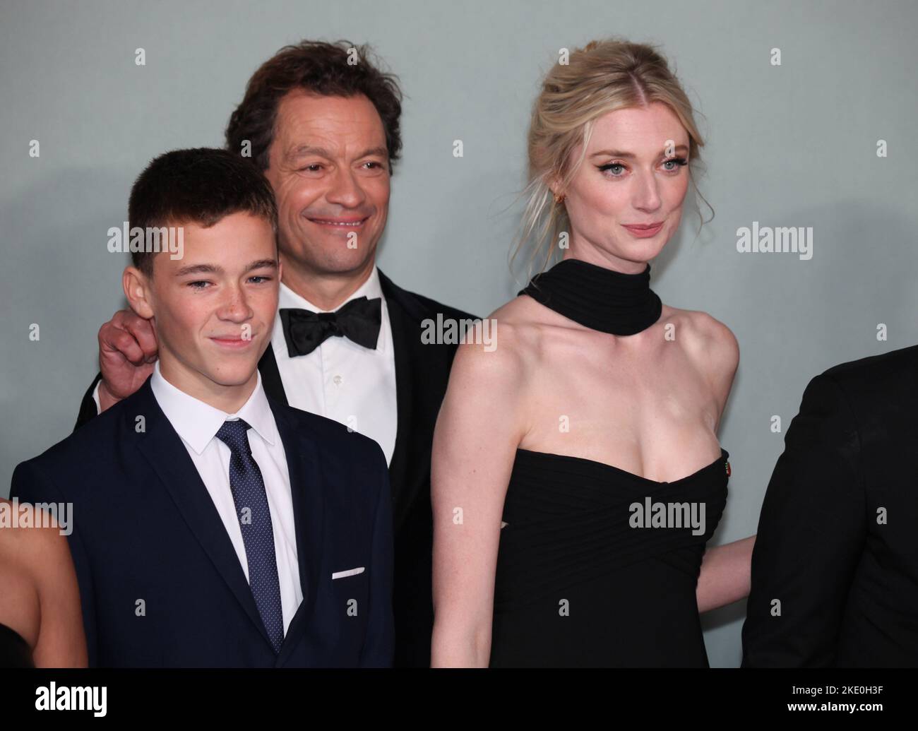 London, UK. Senan West, Elizabeth Debicki and Dominic West at the World ...