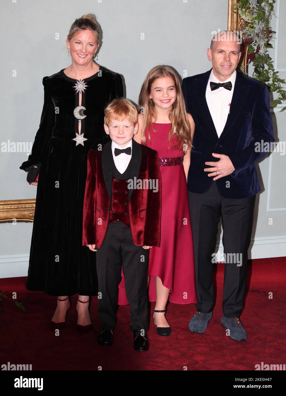 London, UK. Teddy Hawley and family at the World Premiere of the ...