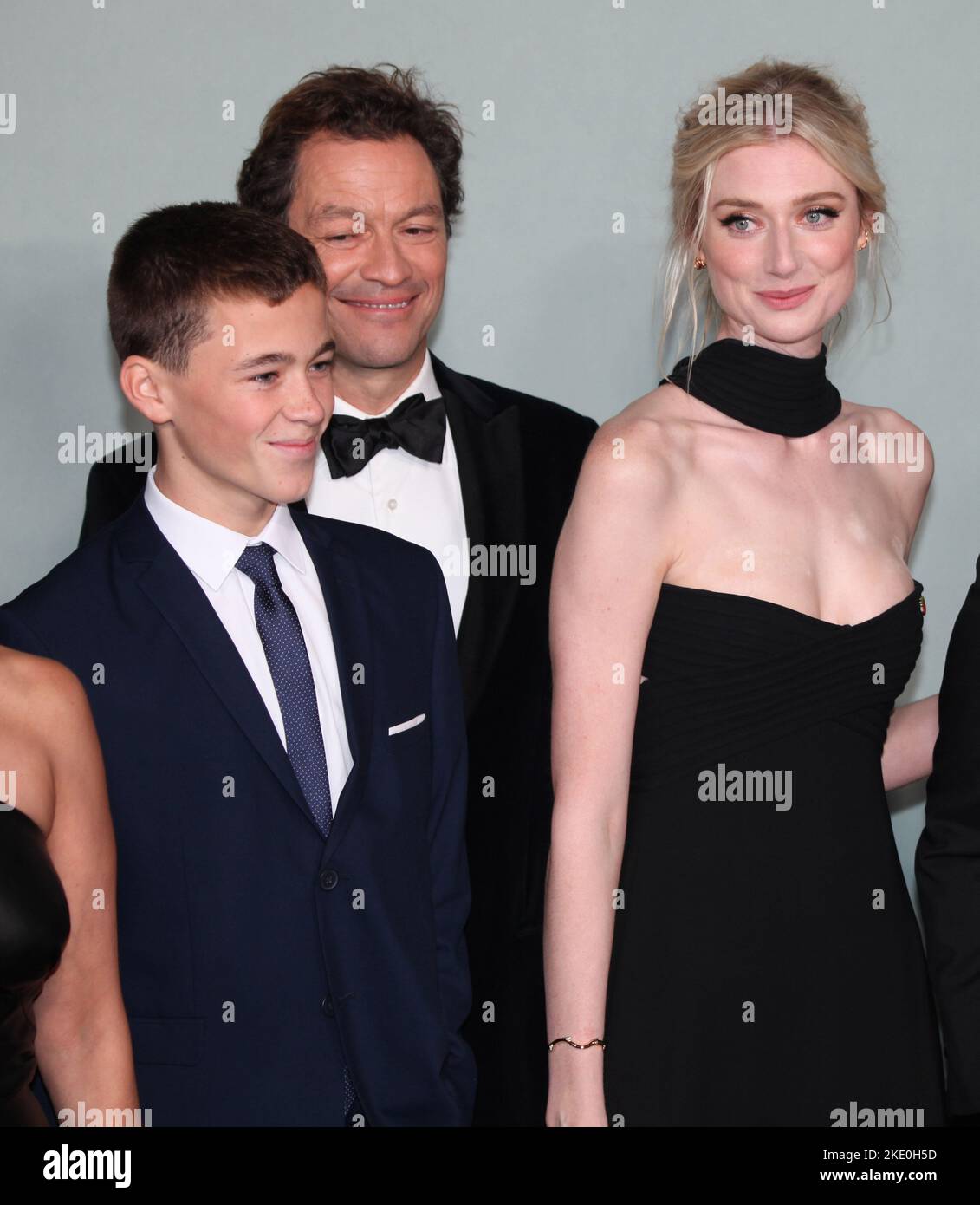 London, UK. Senan West, Elizabeth Debicki and Dominic West at the World ...