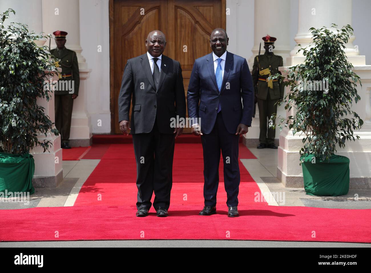 Kenya's president William Ruto and South African president Cyril ...