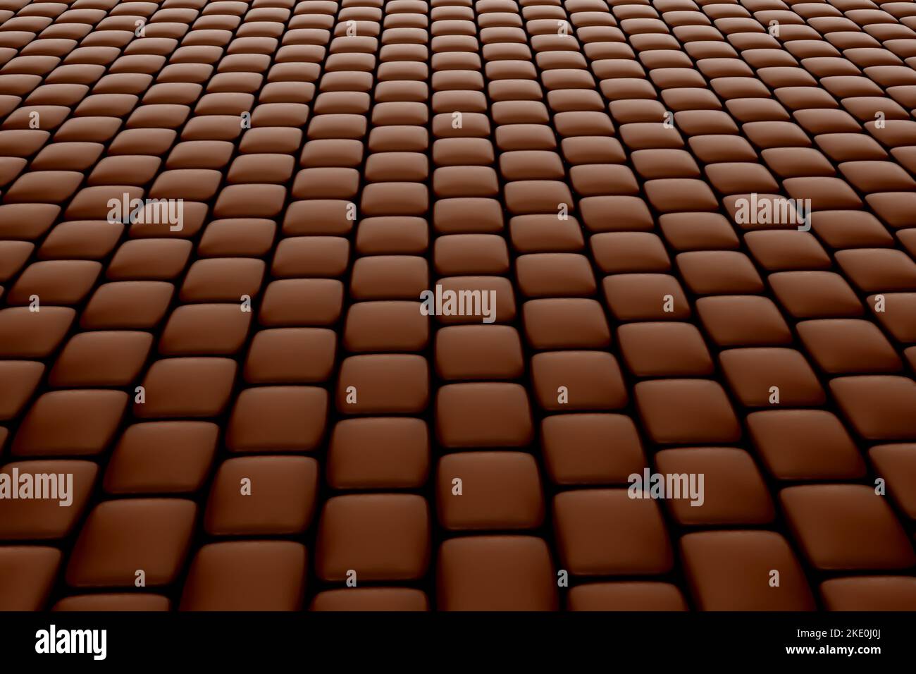 An illustration of delicious chocolate in small square forms Stock ...