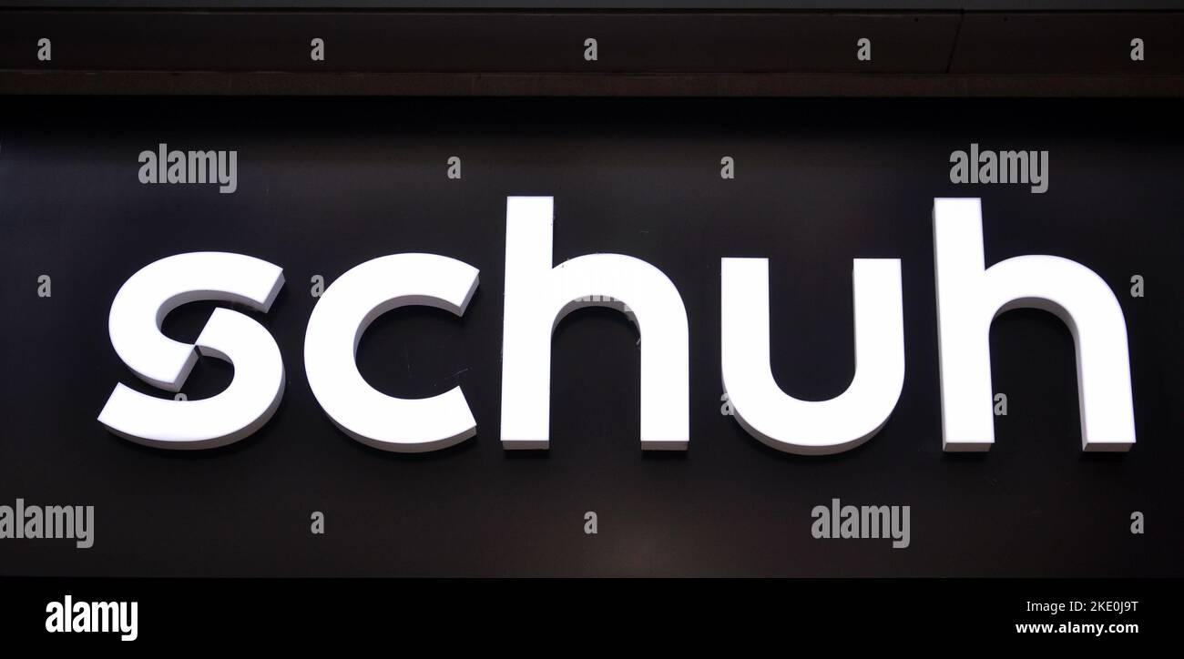 Exterior sign of on Market Street in central Manchester, UK Stock Photo ...