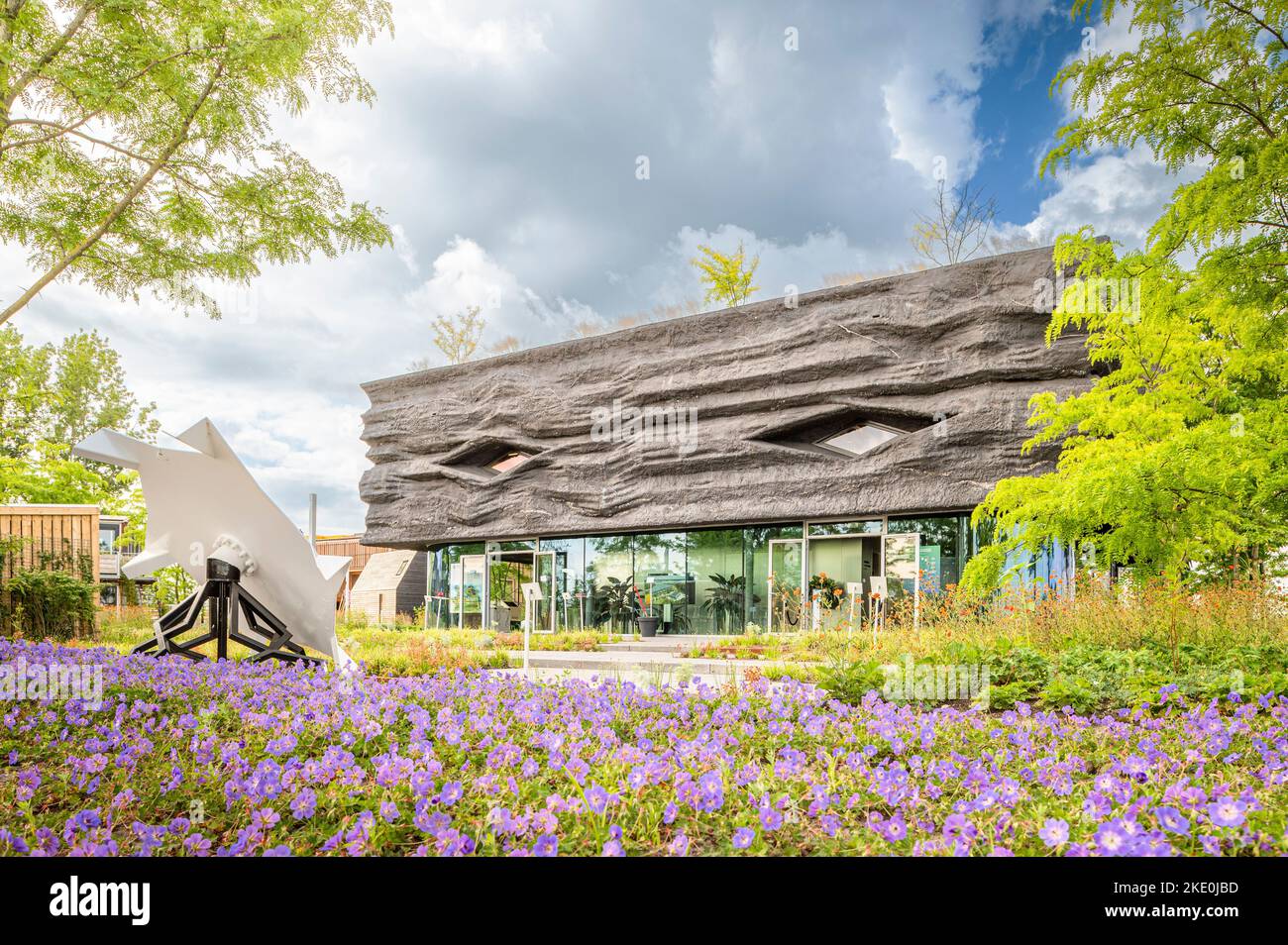 The exterior of the Food Forum at the Floriade Expo in Almere, The ...