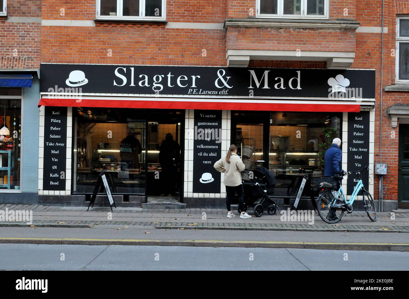 Copenhagen/Denmark/09 November 2022/New danish butcher and foodshop on ...