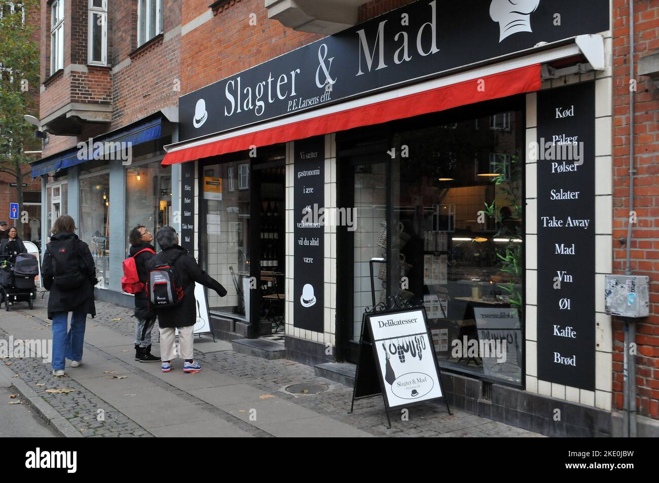 Copenhagen/Denmark/09 November 2022/New danish butcher and foodshop on ...