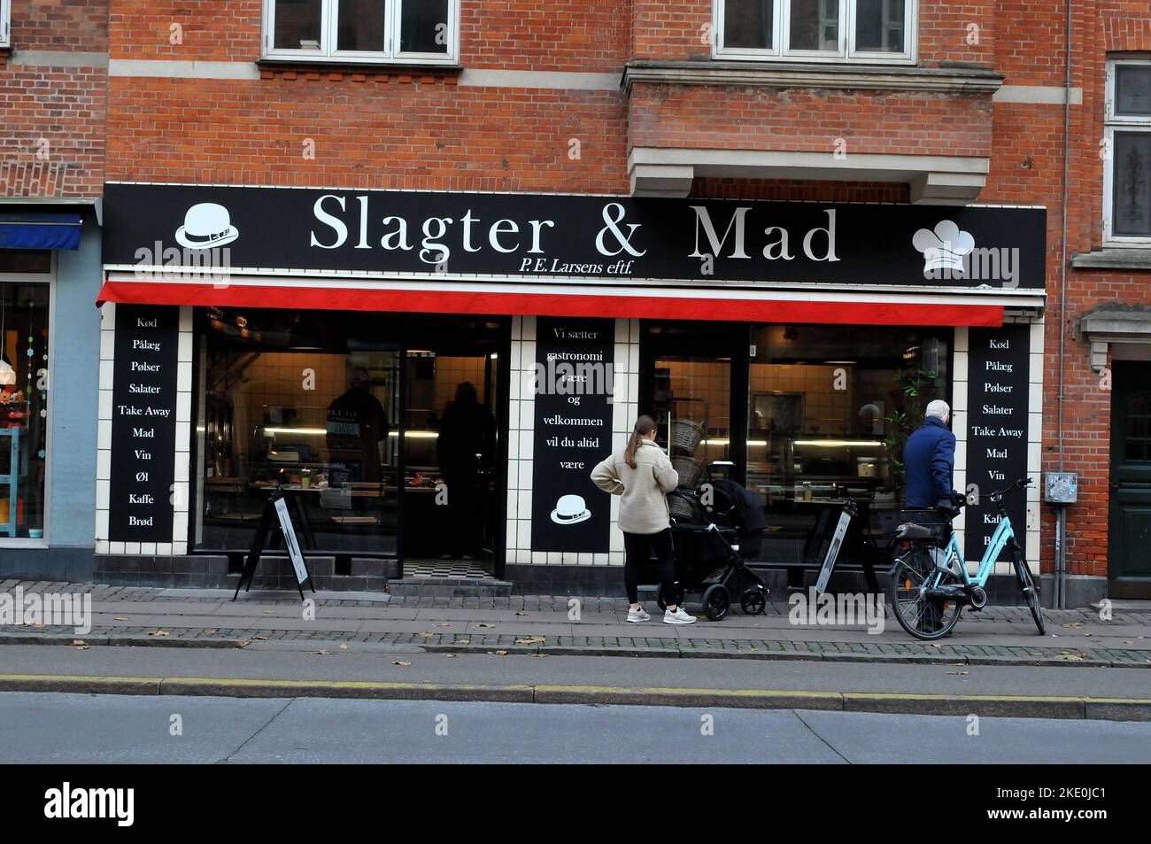 Copenhagen/Denmark/09 November 2022/New danish butcher and foodshop on ...