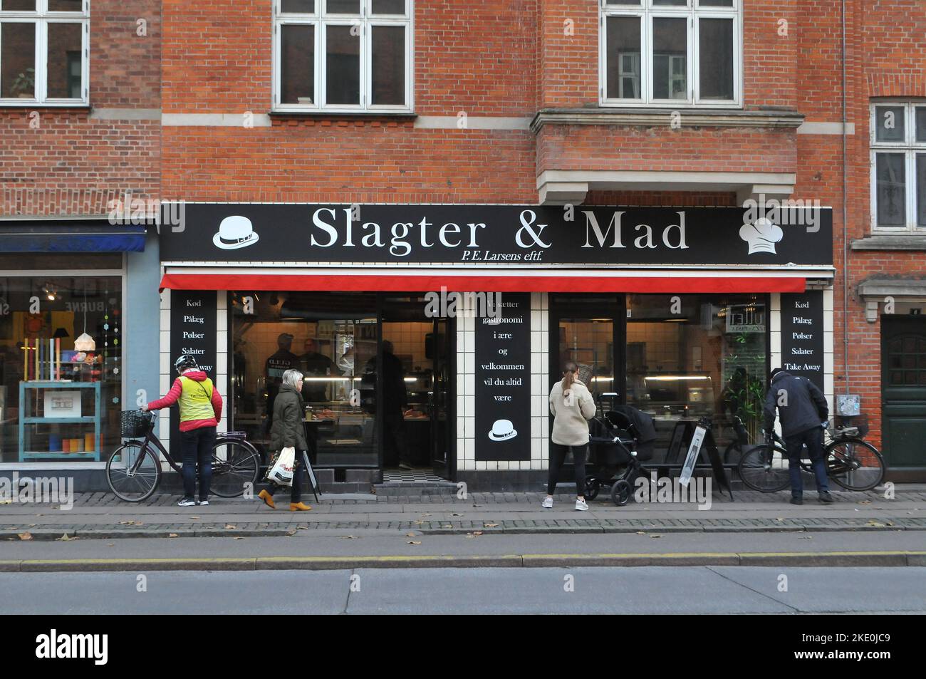 Copenhagen/Denmark/09 November 2022/New danish butcher and foodshop on ...