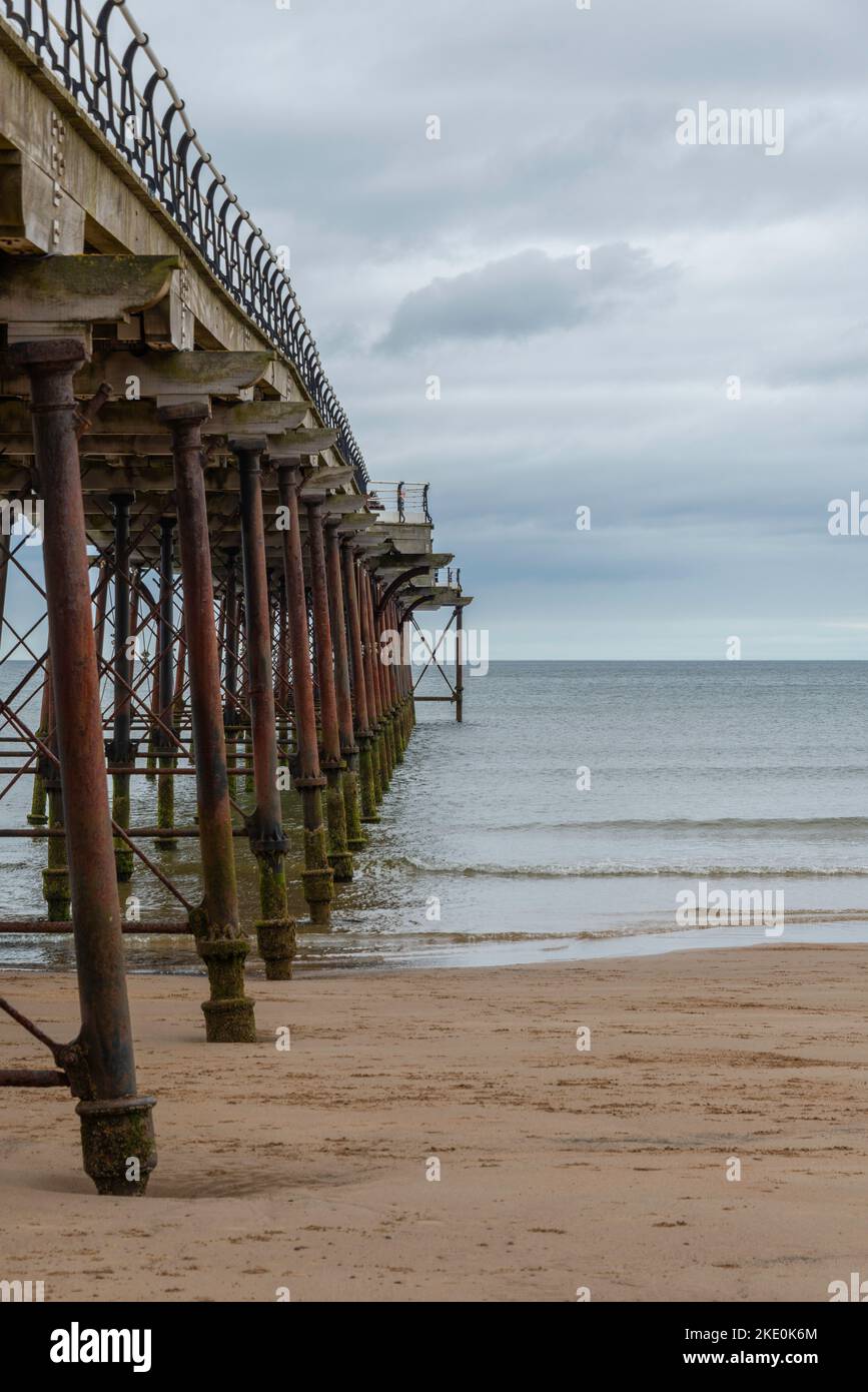 View of Saltburn Pier Stock Photo - Alamy