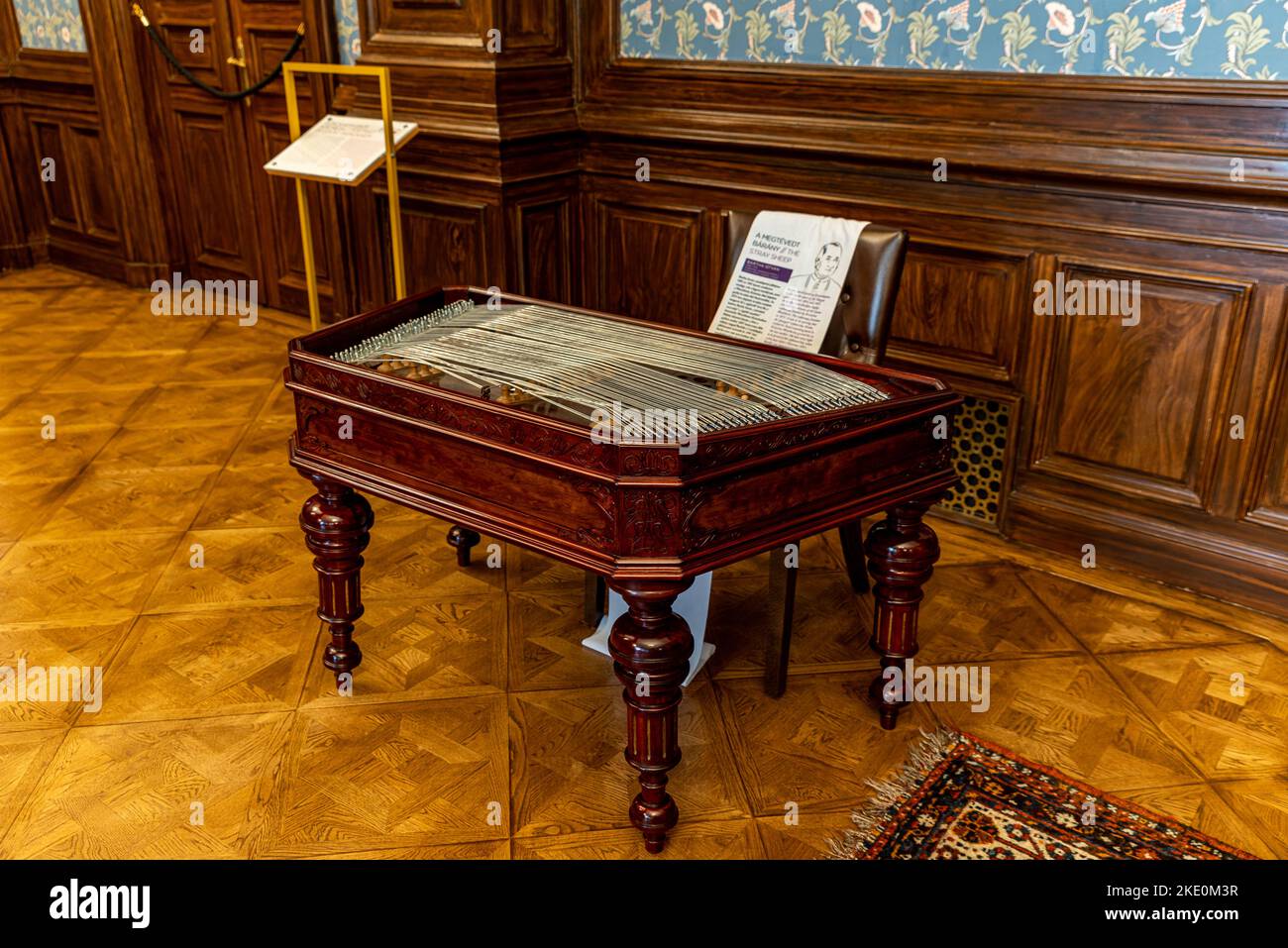 Wenckheim castle in Szabadkigyos village Hungary. German neo ...