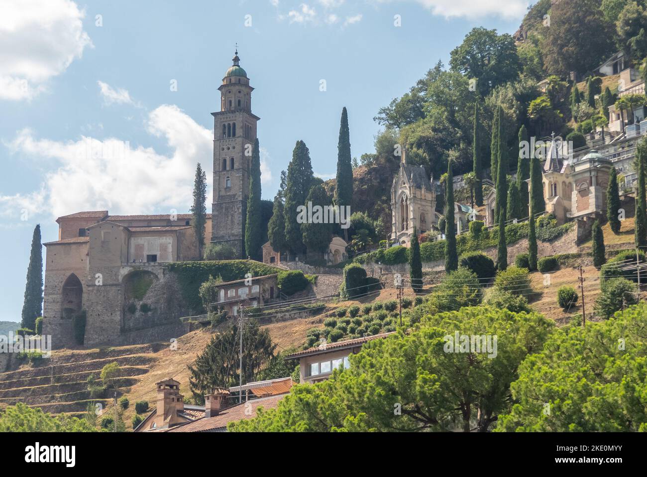Ticino, Switzerland: the pretty lakeshore village of Morcote on Lake ...