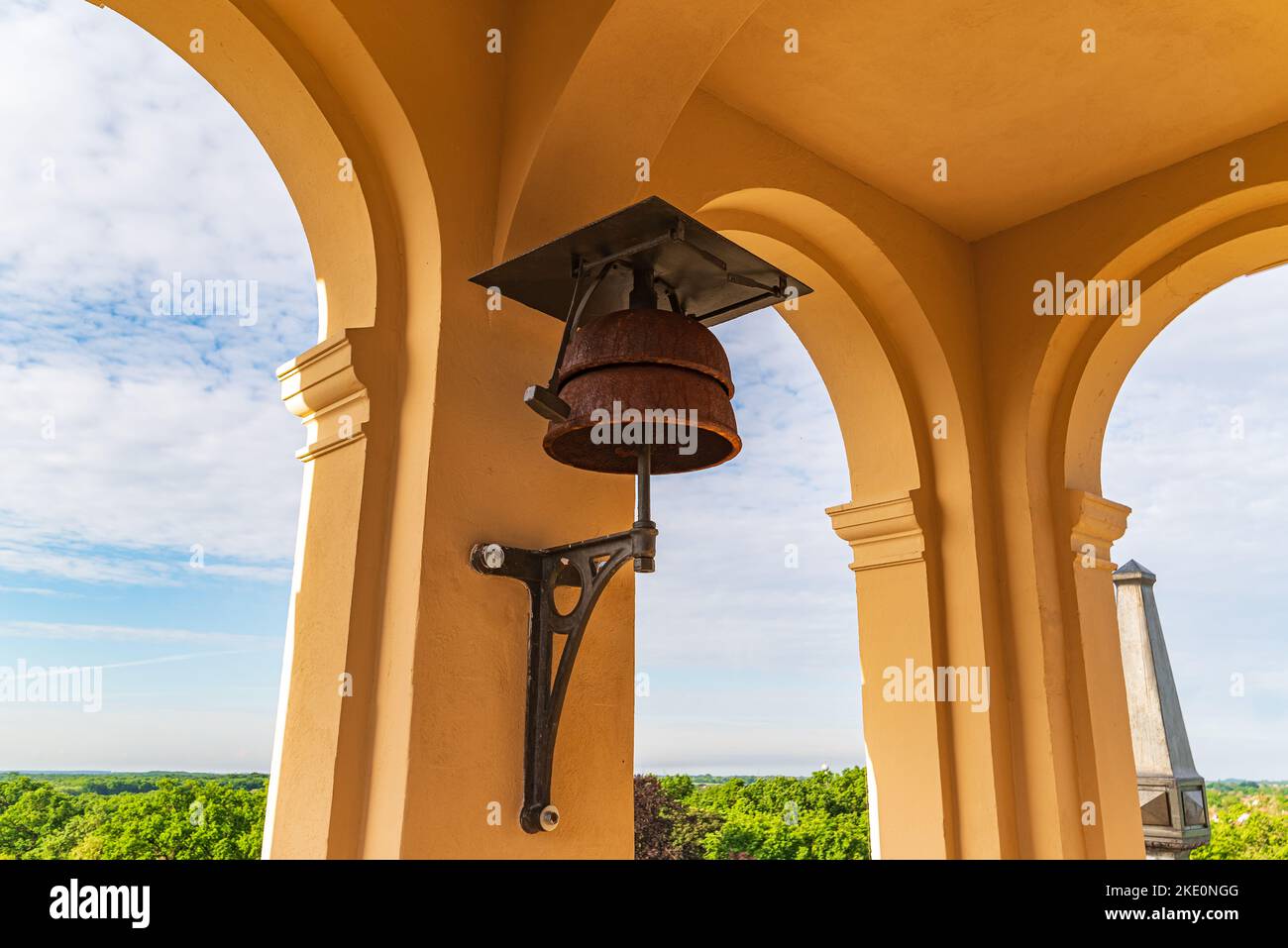Wenckheim castle in Szabadkigyos village Hungary. German neo ...