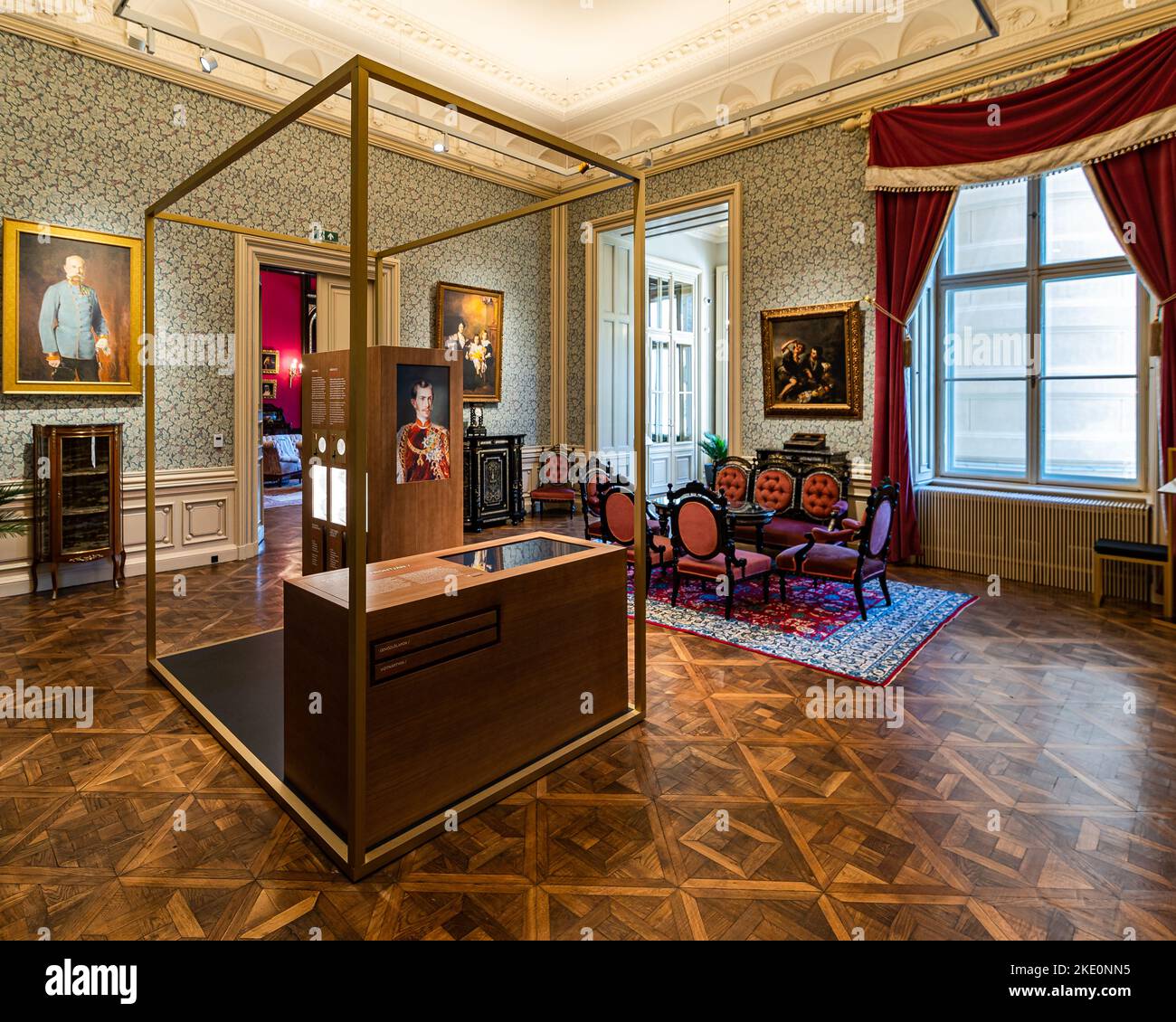 Wenckheim castle in Szabadkigyos village Hungary. German neo ...