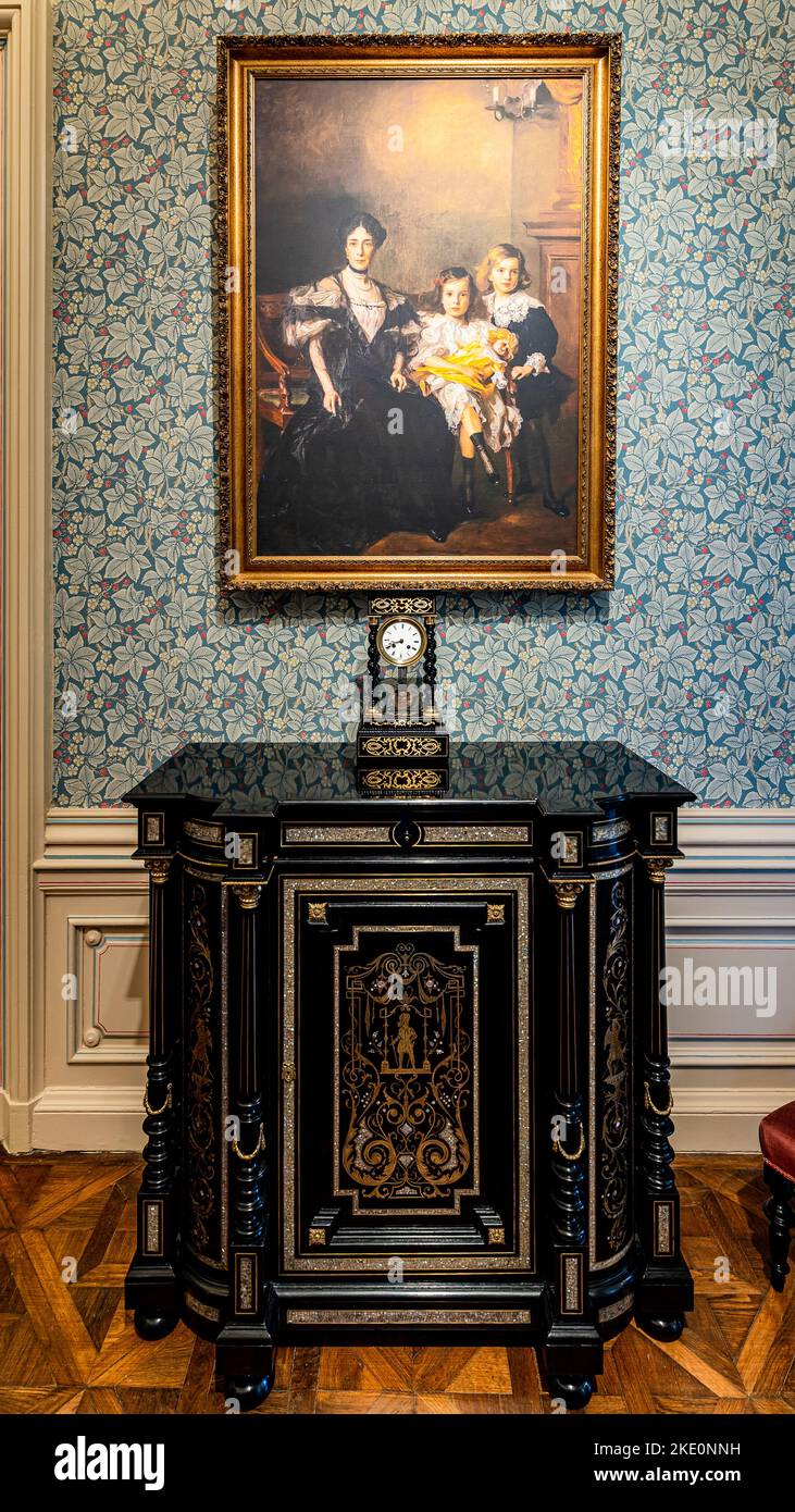 Wenckheim castle in Szabadkigyos village Hungary. German neo ...