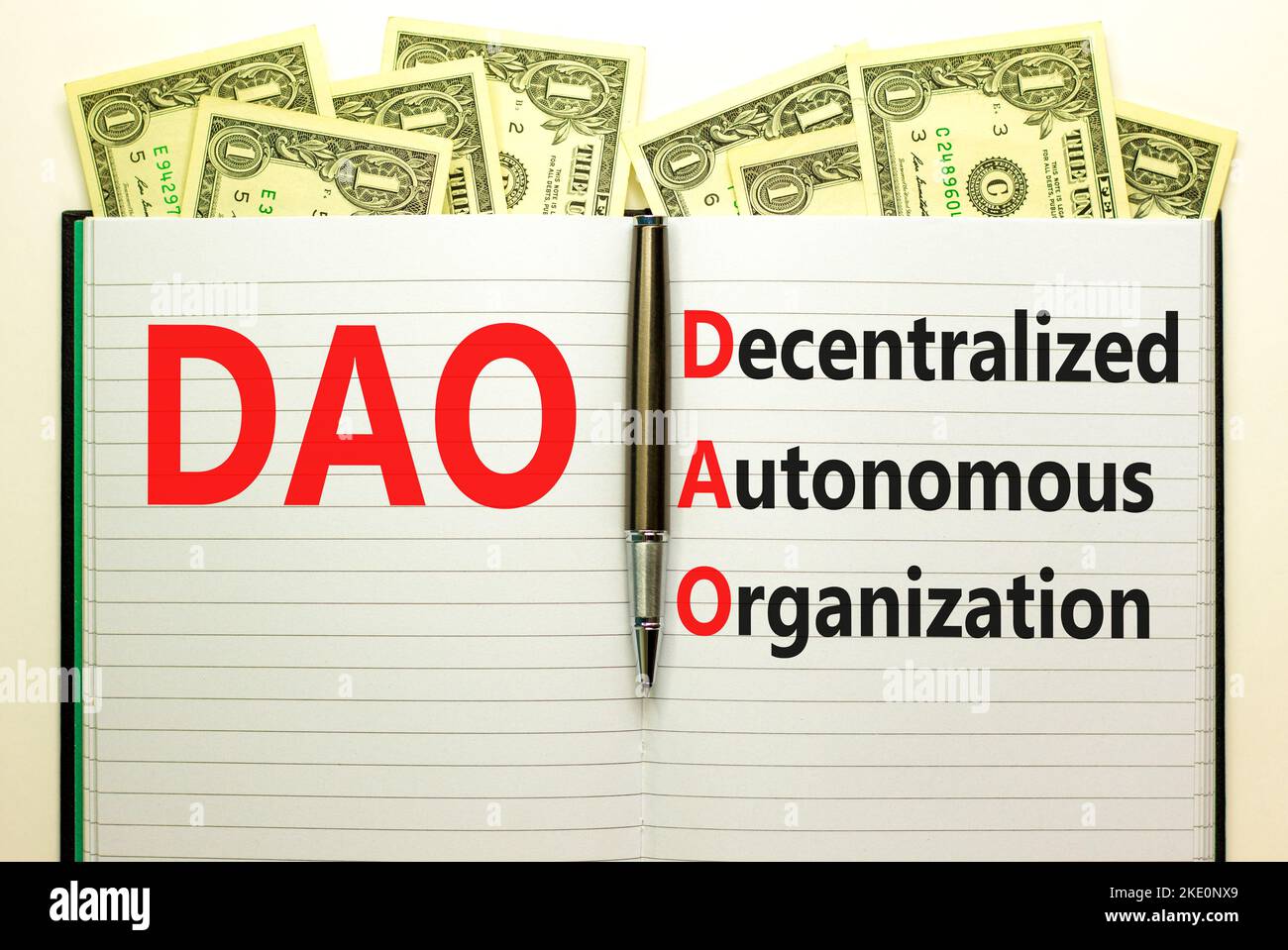 DAO decentralized autonomous organization symbol. Concept words DAO ... DAO decentralized autonomous organization symbol. Concept words DAO ...