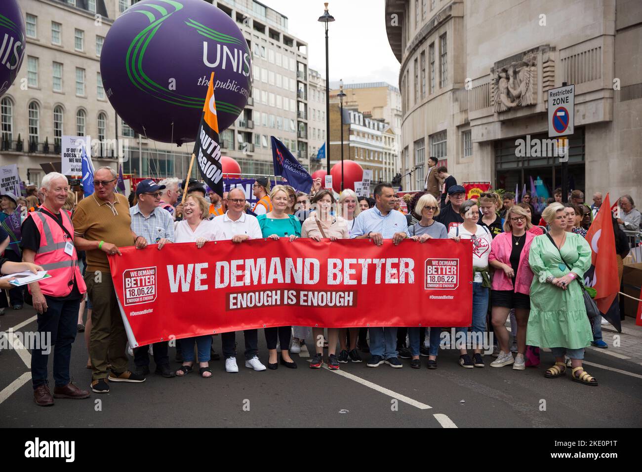 Participants gather and march during ‘We demand better’ demonstration ...