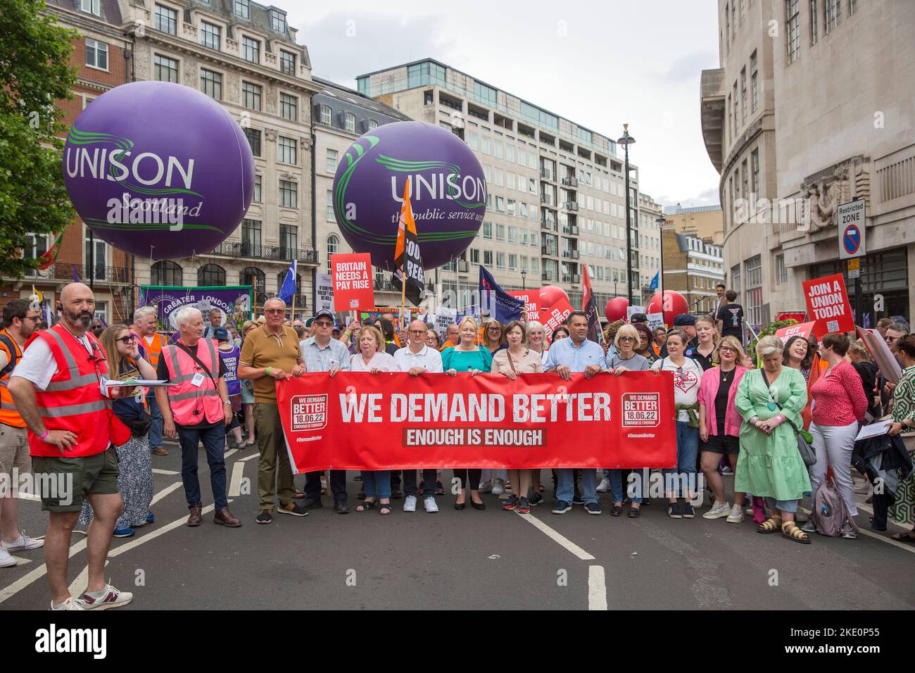 Participants gather and march during ‘We demand better’ demonstration ...