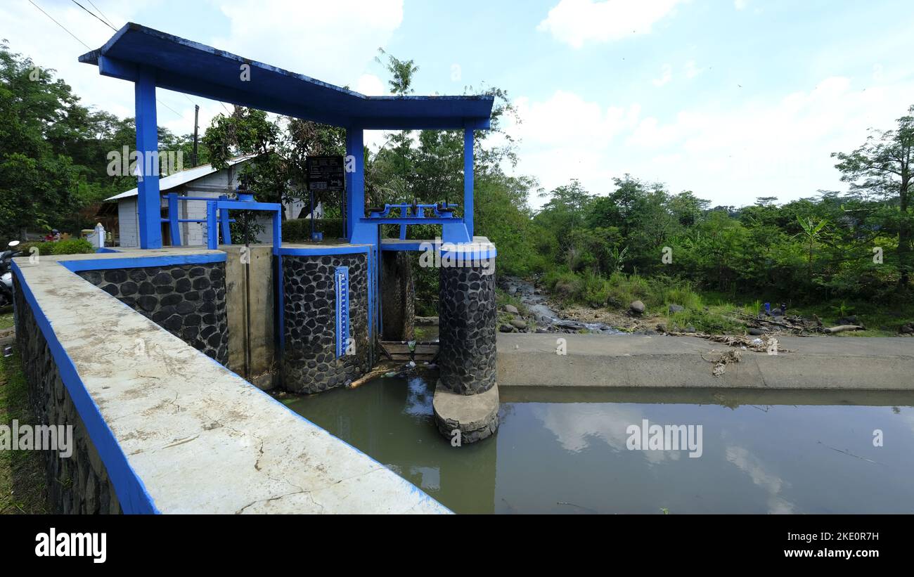 Dams for water irrigation, the water discharge can be managed and ...