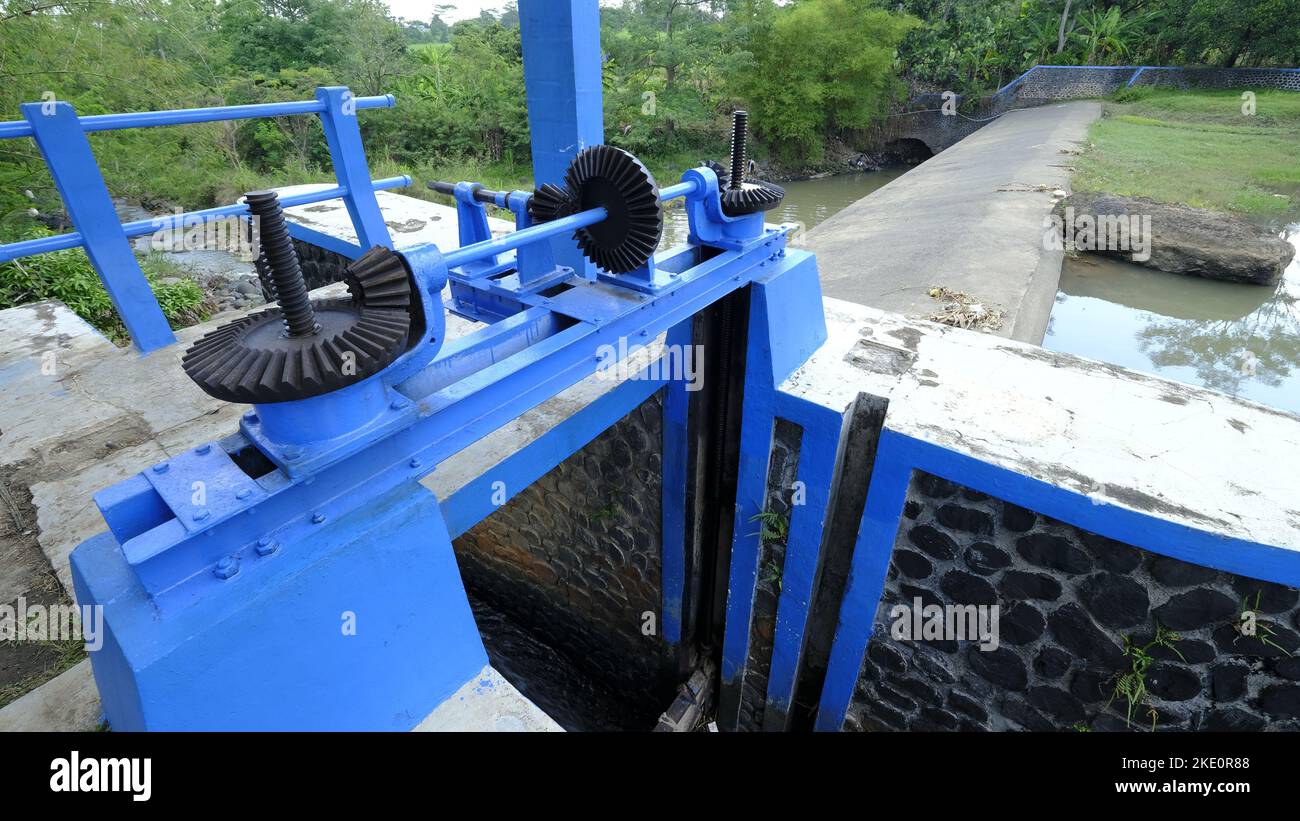 Dams for water irrigation, the water discharge can be managed and ...