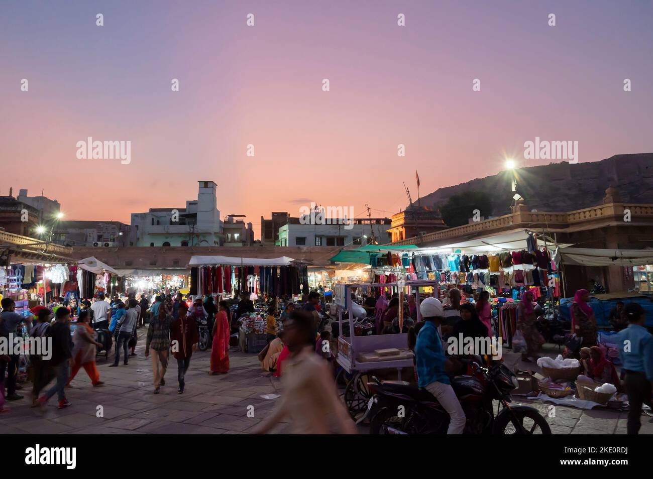 Jodhpur, Rajasthan, India - 19.10.2019 : Blue hour image of famous ...
