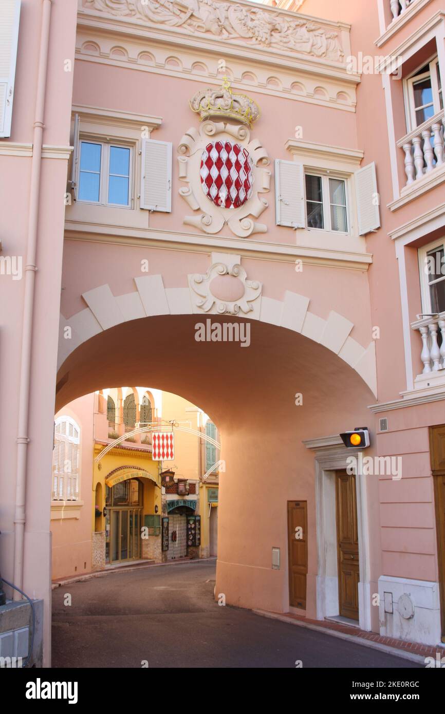 A beautiful shot of building with beautiful architecture in Monaco City ...