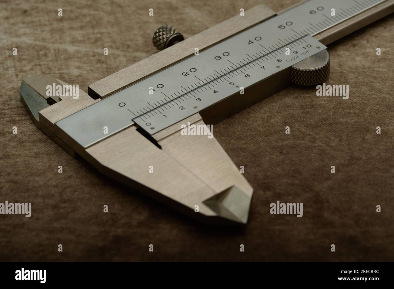 A closeup shot of a vernier caliper Stock Photo - Alamy
