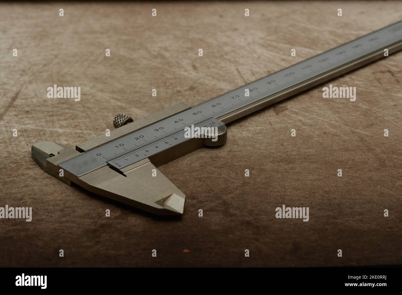 A closeup shot of a vernier caliper Stock Photo - Alamy